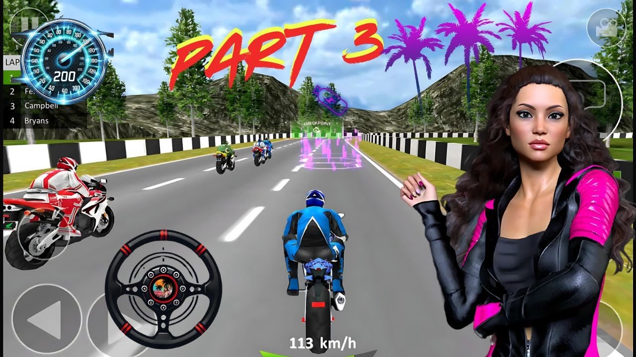 Bike Racing Games Bike Game 🔴 Part 3 Simulator 3D Android GamePlay 1000 ...