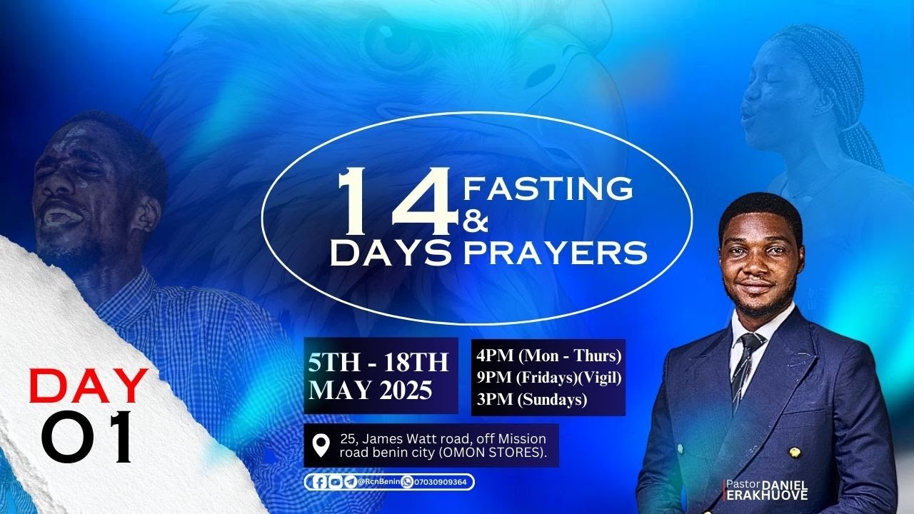 DAY 1 || 14DAYS Fasting and Prayer || 5TH MAY 2025. - YouTube