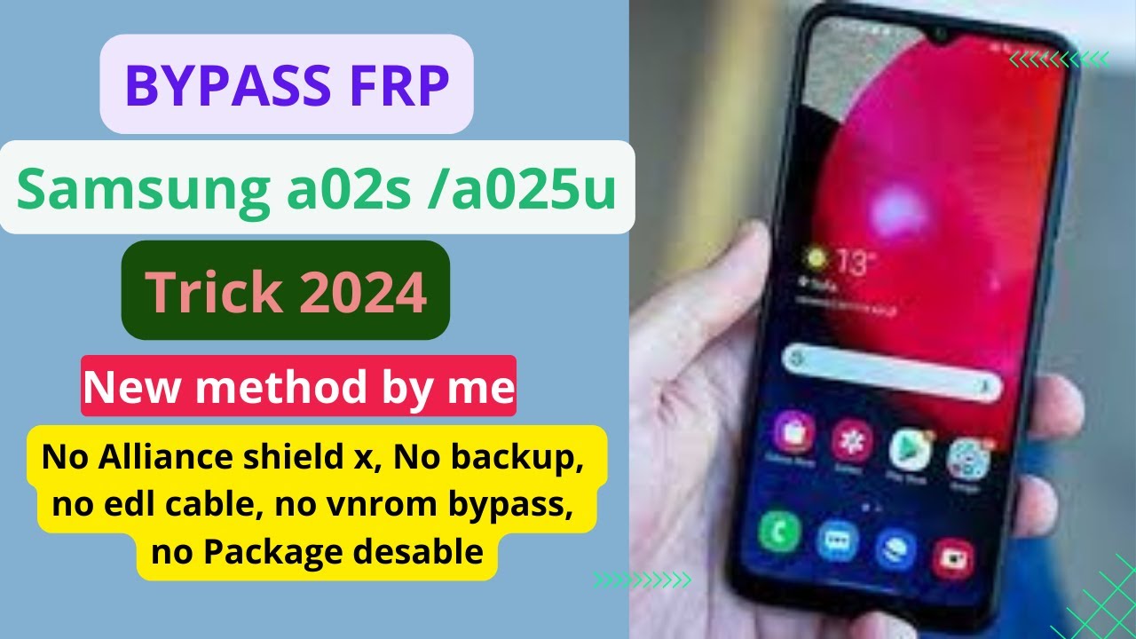 Samsung a02s frp bypass free method 2024 no *#0#* - YouTube