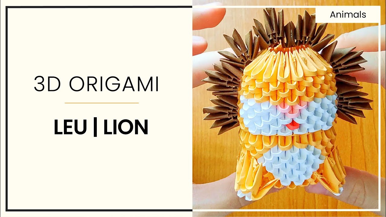 ORIGAMI 3D | LEU | DIY TUTORIAL | 4K - YouTube