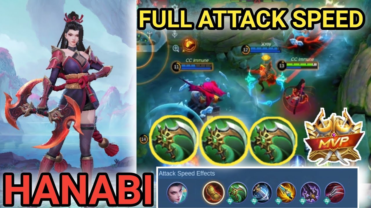 Mobile Legends: Bang Bang | Hanabi | Full Attack Speed build | 14 ...