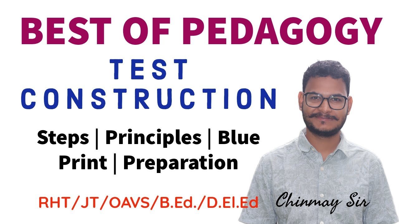 PEDAGOGY | TEST CONSTRUCTION FOR B.Ed./CT/RHT | OSSC | JT/OTET/OSSTET ...