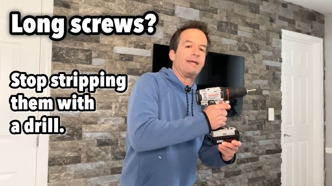 Dad Shares 9 Tips for Driving Long Screws Using a Drill - YouTube