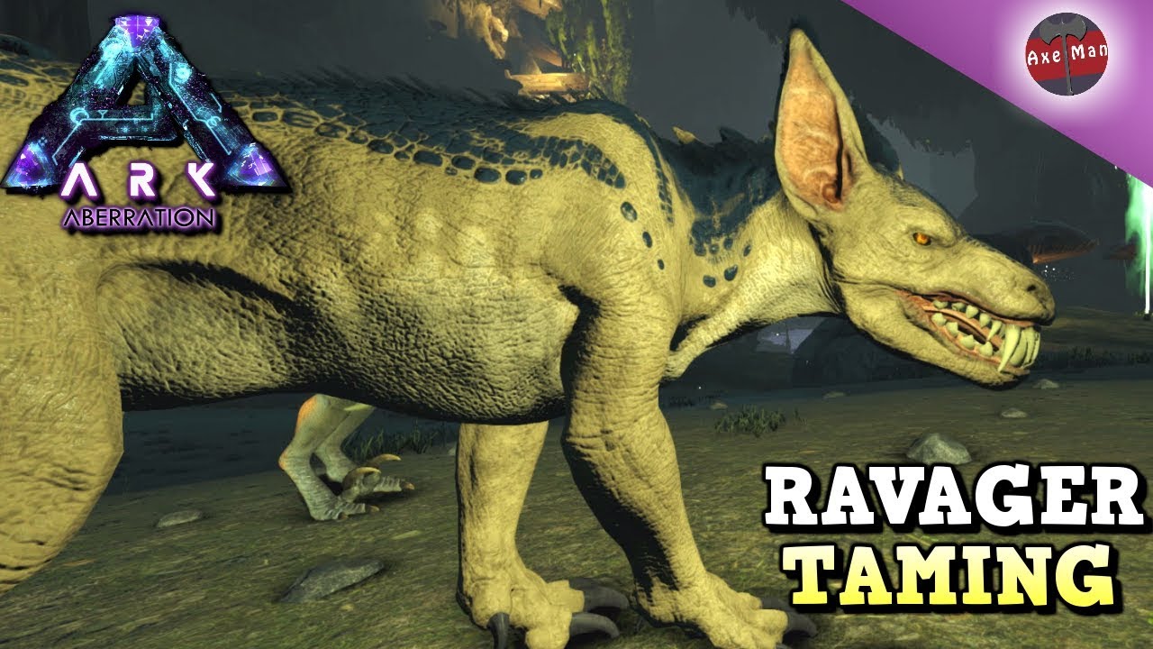TAMING THE SCARY LOOKING RAVAGER | ARK ABERRATION DLC [EP4] - YouTube