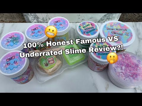 100% Honest Famous VS Underrated Slime Shop?! - YouTube