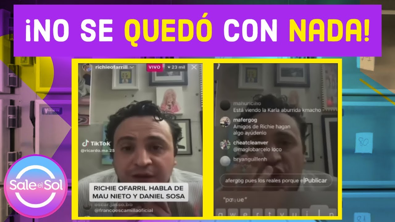 Ricardo O'Farrill DESENMASCARA a Mau Nieto, Daniel Sosa, Sofía Niño de Rivera y más | Sale el ...