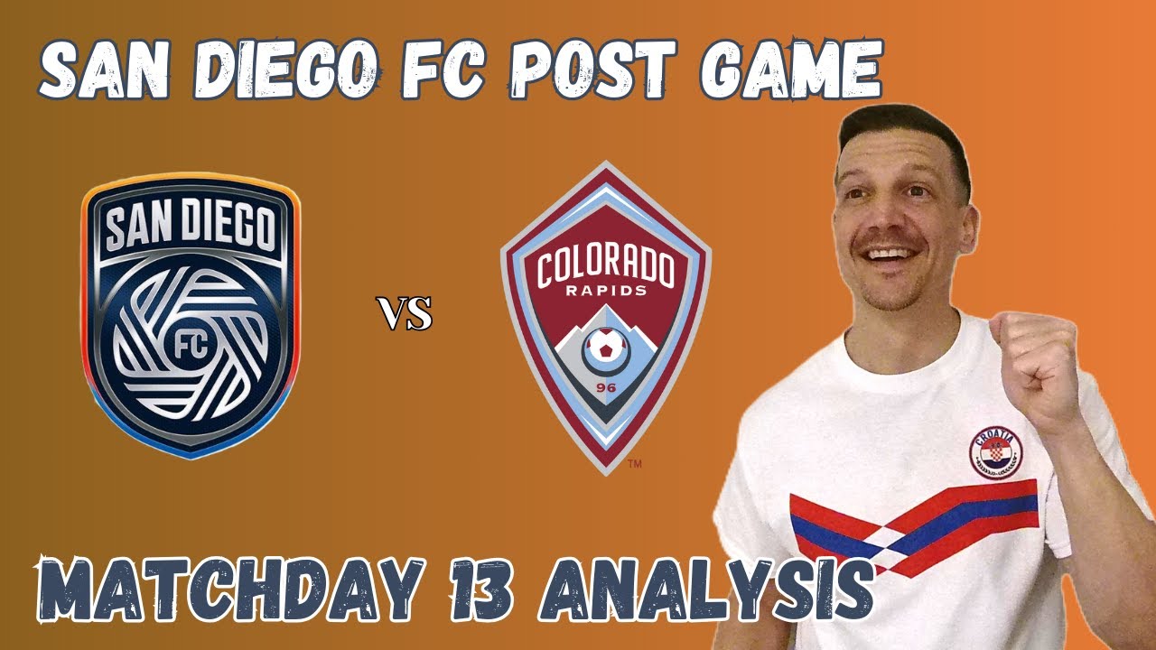 San Diego FC Post-Match Analysis | SDFC vs Colorado Rapids Matchday 13 - YouTube