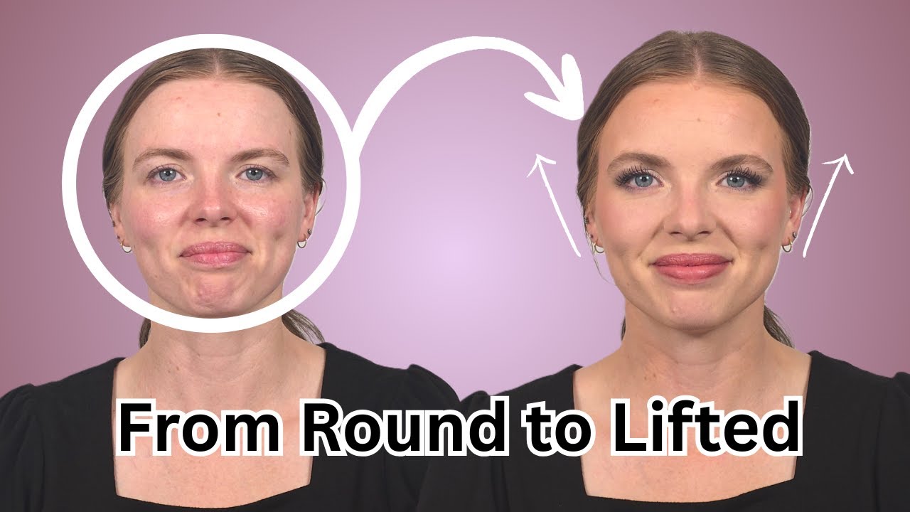 ROUND Face Soft Glam Makeup Tutorial - YouTube