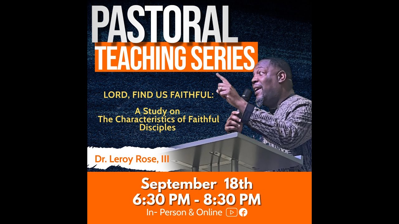 Pastoral Teaching - "Lord Find Us Faithful". - YouTube