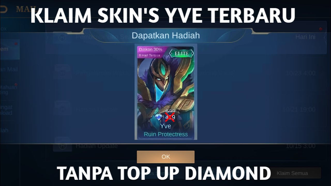 CARA MENDAPATKAN SKIN YVE ELITE ~ RUIN PROTECTRESS SECARA GRATIS ...