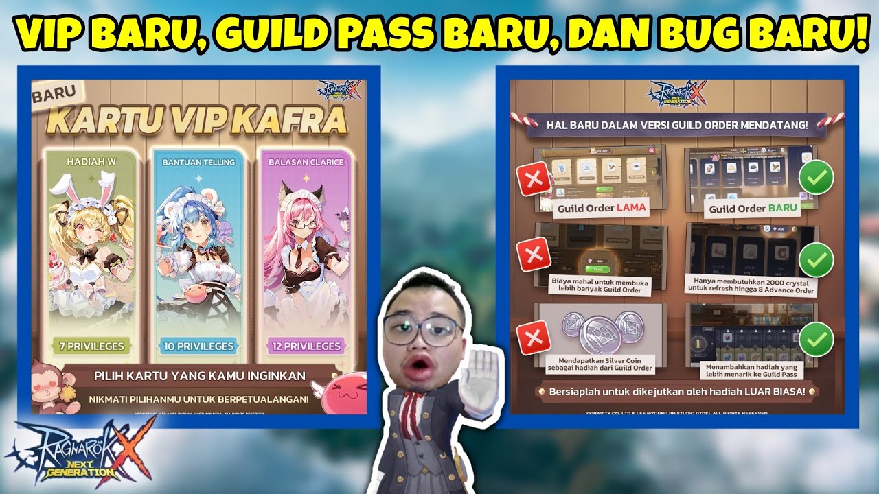 DAMPAK BESAR UPDATE TERBARU! VIP BARU, GUILD PASS DAN BUG! | RAGNAROK X NEXT GENERATION - YouTube