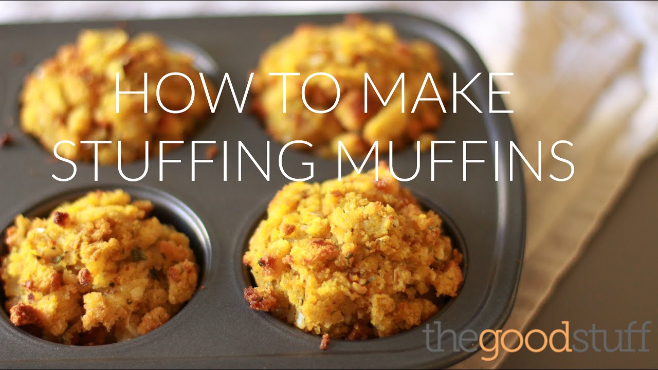 DIY Stuffing Muffins | the Good Stuff - YouTube