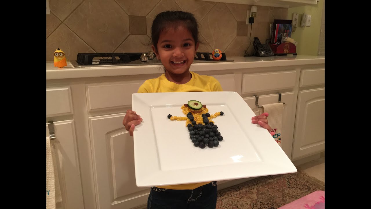 Minion Recipe (with Fruits & Vegetable) - YouTube