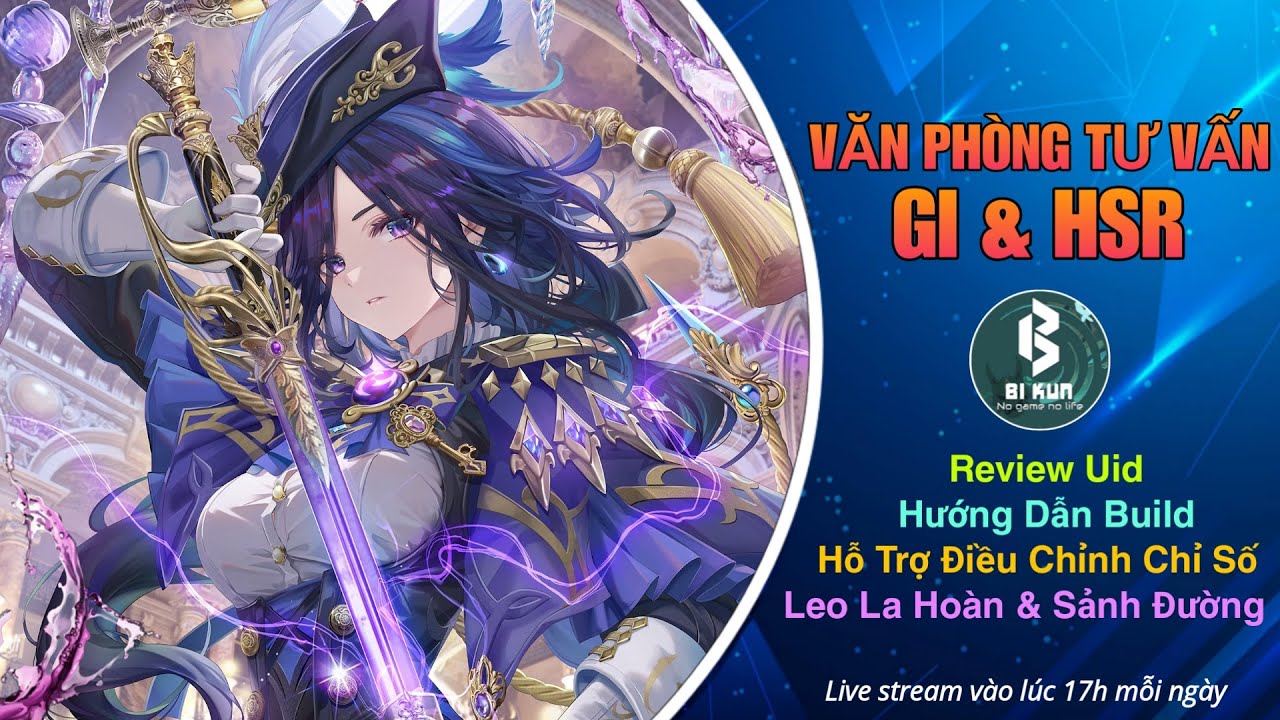 🔴 LIVE : REview UID & chill game cùng Bi 🤩🤩 | Văn phòng GI & HSR 4/2 ...