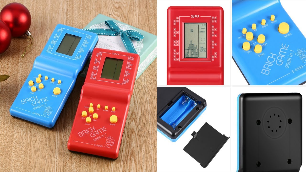 Classic Tetris Hand Held LCD Electronic Game Toys Fun Brick Game Riddle ...