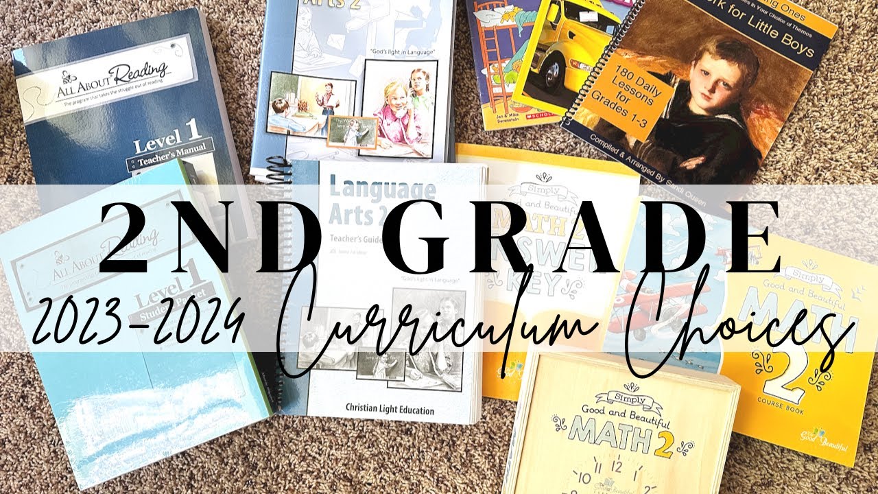 2nd Grade Curriculum Choices for 2022-2023 School Year - YouTube