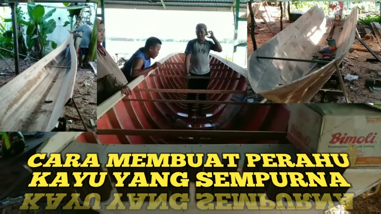 CARA MEMBUAT PERAHU BALAP MANCING BERBAGAI UKURAN DI DESA PASER MAYANG ...