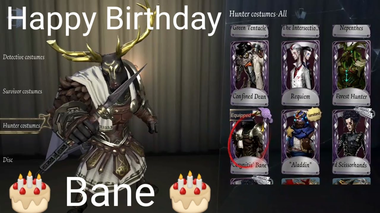 《Identity V》 Happy Character Day Bane!!! - YouTube