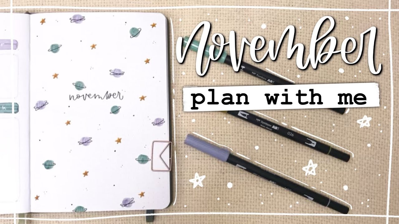 NOVEMBER PLAN WITH ME | November Bullet Journal Setup | November 2022 ...