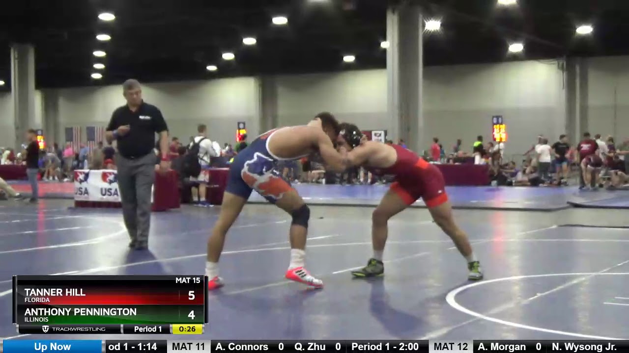 Junior Men 170 Tanner Hill Florida Vs Anthony Pennington Illinois - YouTube