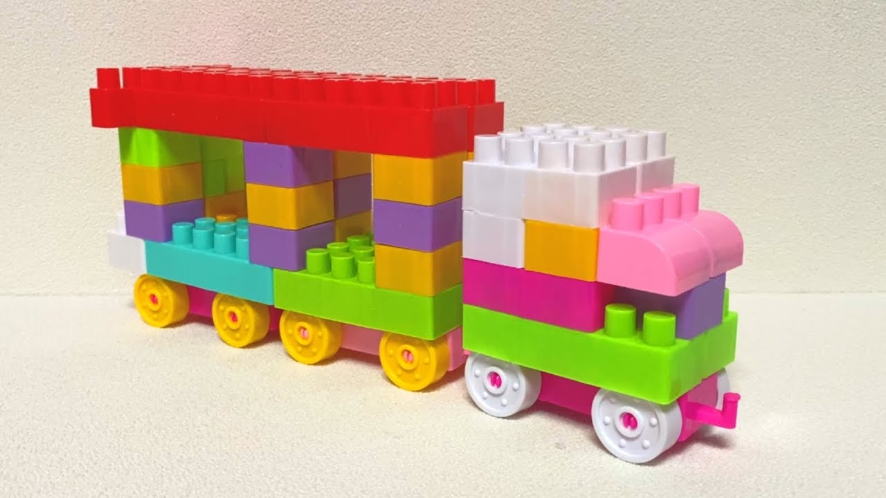 How to Make LEGO Train Challenge From Mega Lego/ Satisfying/ Building ...