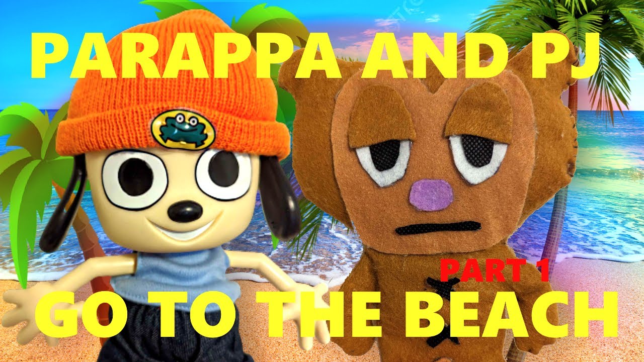 PARAPPA THE RAPPER AND PJ BERRI GO TO THE BEACH TOY AND PLUSH ROLEPLAY ...