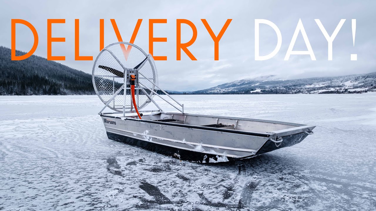 Delivery day - Delivering the worlds first ELECTRIC AIRBOAT - YouTube