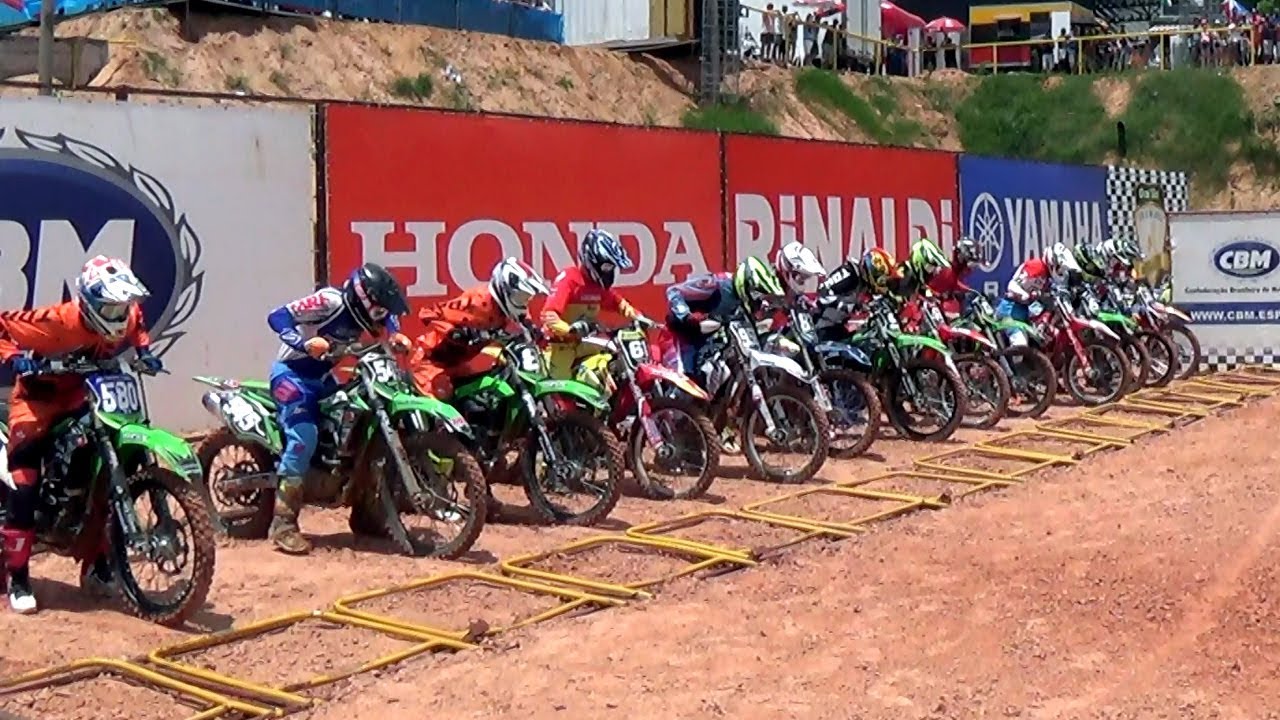 Final Campeonato Brasileiro Motocross 2017 Largada e Tombo Mx2 Junior ...