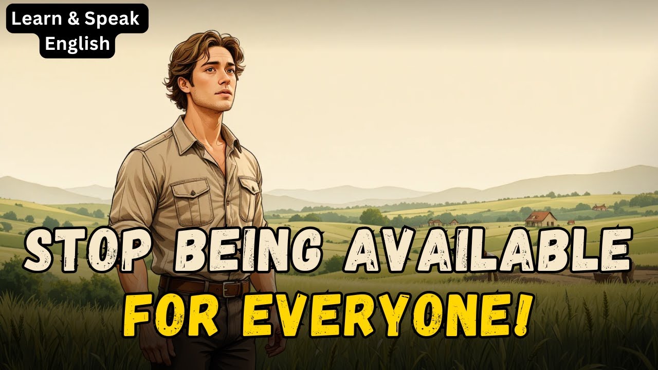 How To Stop Being Available To Everyone || A Motivational Story For ...
