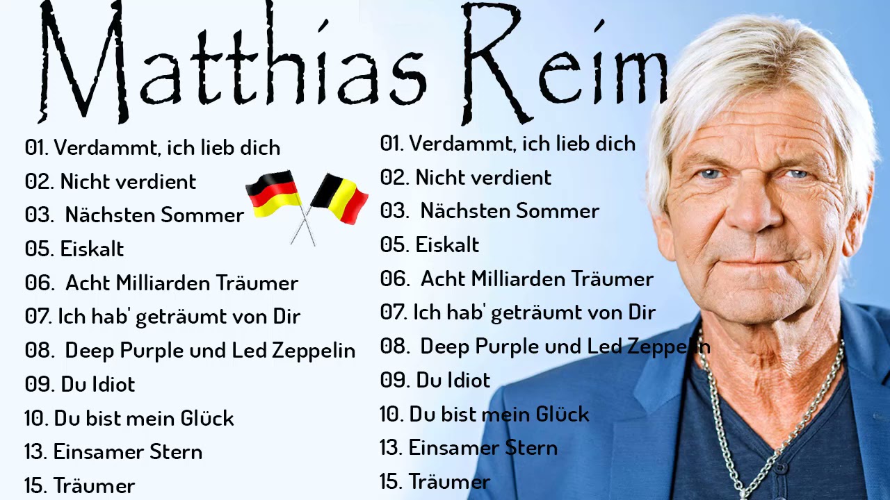 Matthias Reim_Best songs Of Matthias Reim_Matthias Reim Great hits 2021 ...
