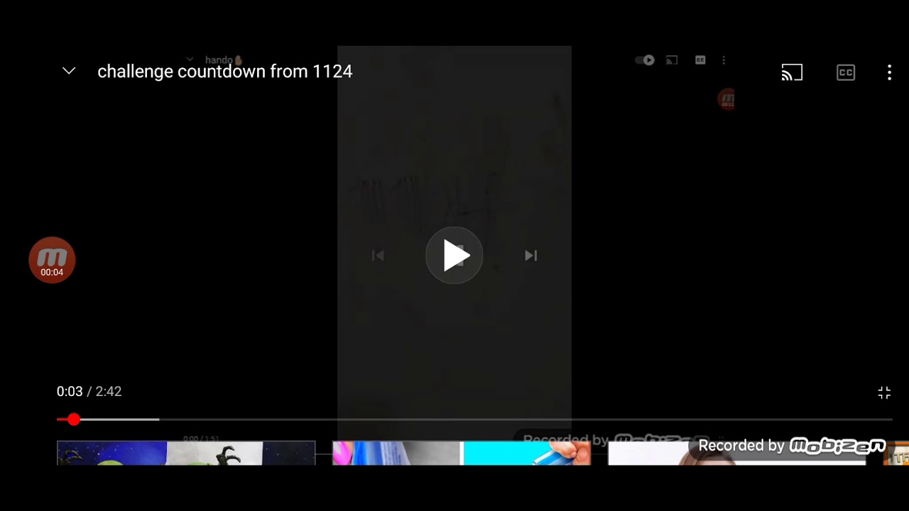 challenge countdown from 1125 - YouTube