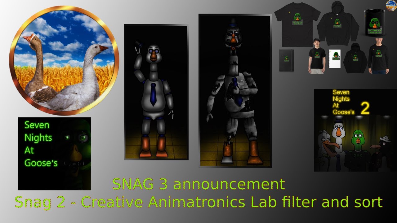 SNAG 3 announcement | Snag 2 - Creative Animatronics Lab filter and ...