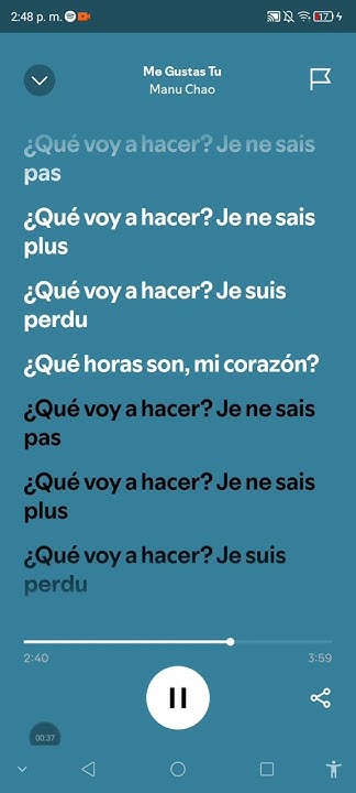 me gustas tu lyrics :) - YouTube