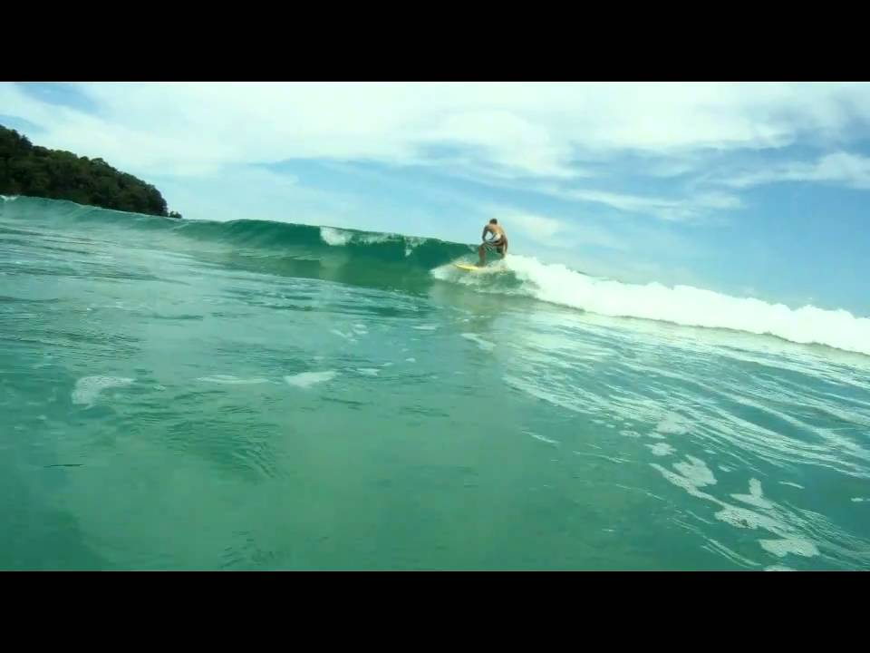 Surfing small break at Wizard Beach through the GoPro - YouTube