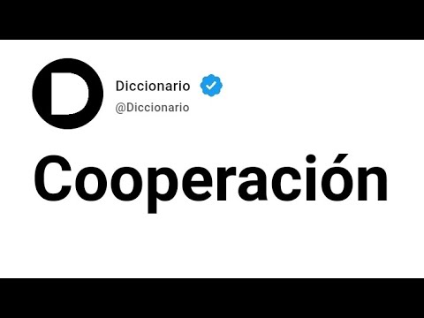 Cooperación Significado En Español - YouTube