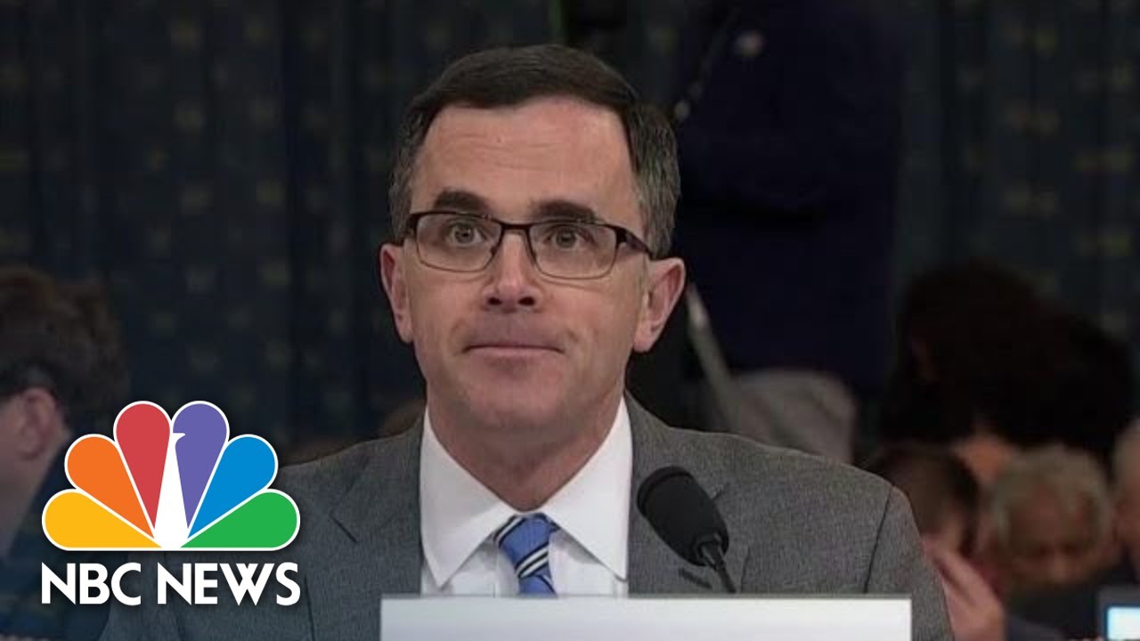 Tim Morrison Questioned About Lt. Col. Vindman’s Credibility | NBC News ...
