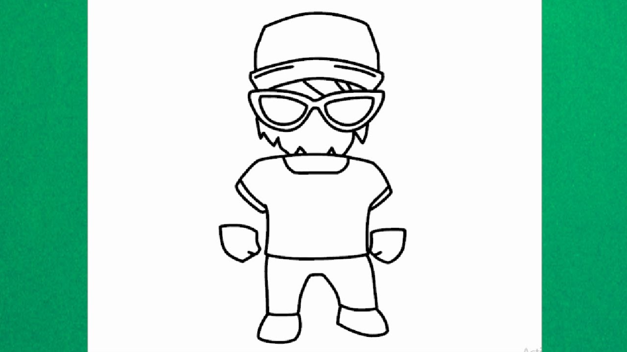 Como dibujar a Ms Invisible de Stumble Guys paso a paso - YouTube