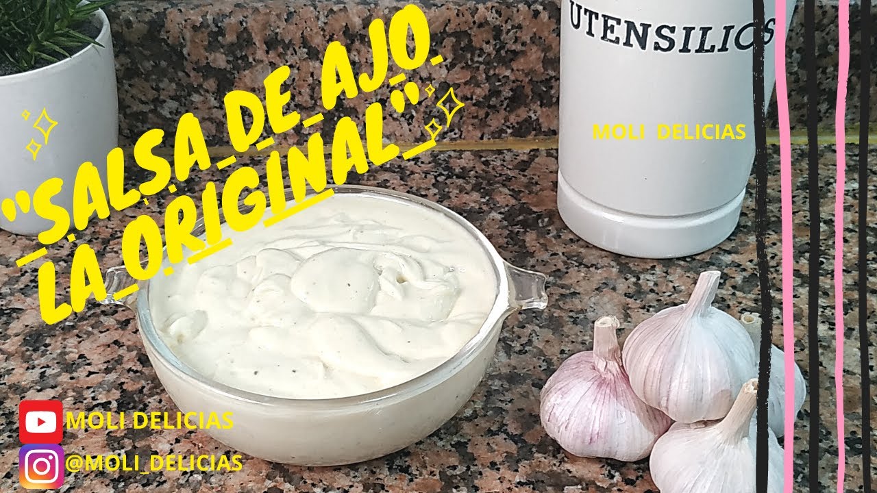 SALSA DE AJO LA ORGINAL |LA MAS DELICIOSA| - YouTube
