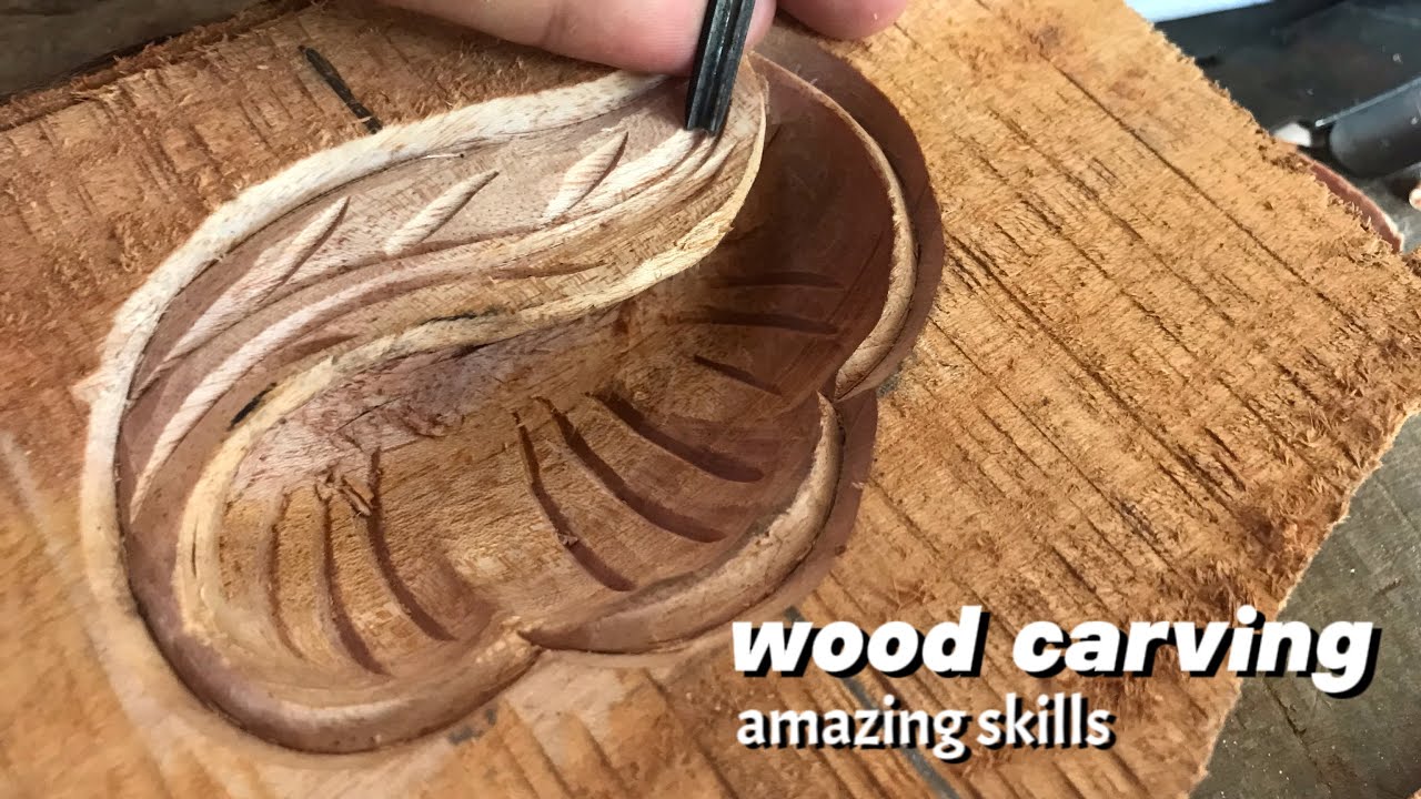 the process of making drawer pulls using hand carved wood - YouTube
