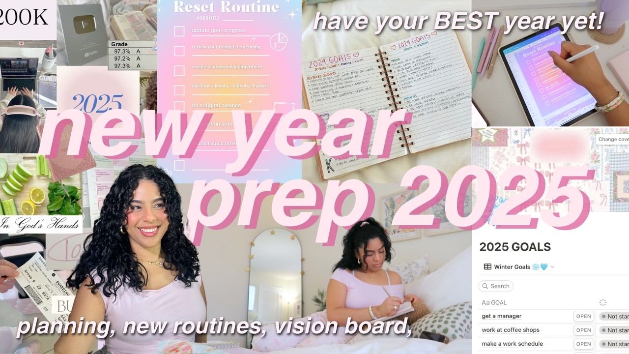 How to PLAN & PREP for the NEW YEAR 2025 goal setting, vision board ...