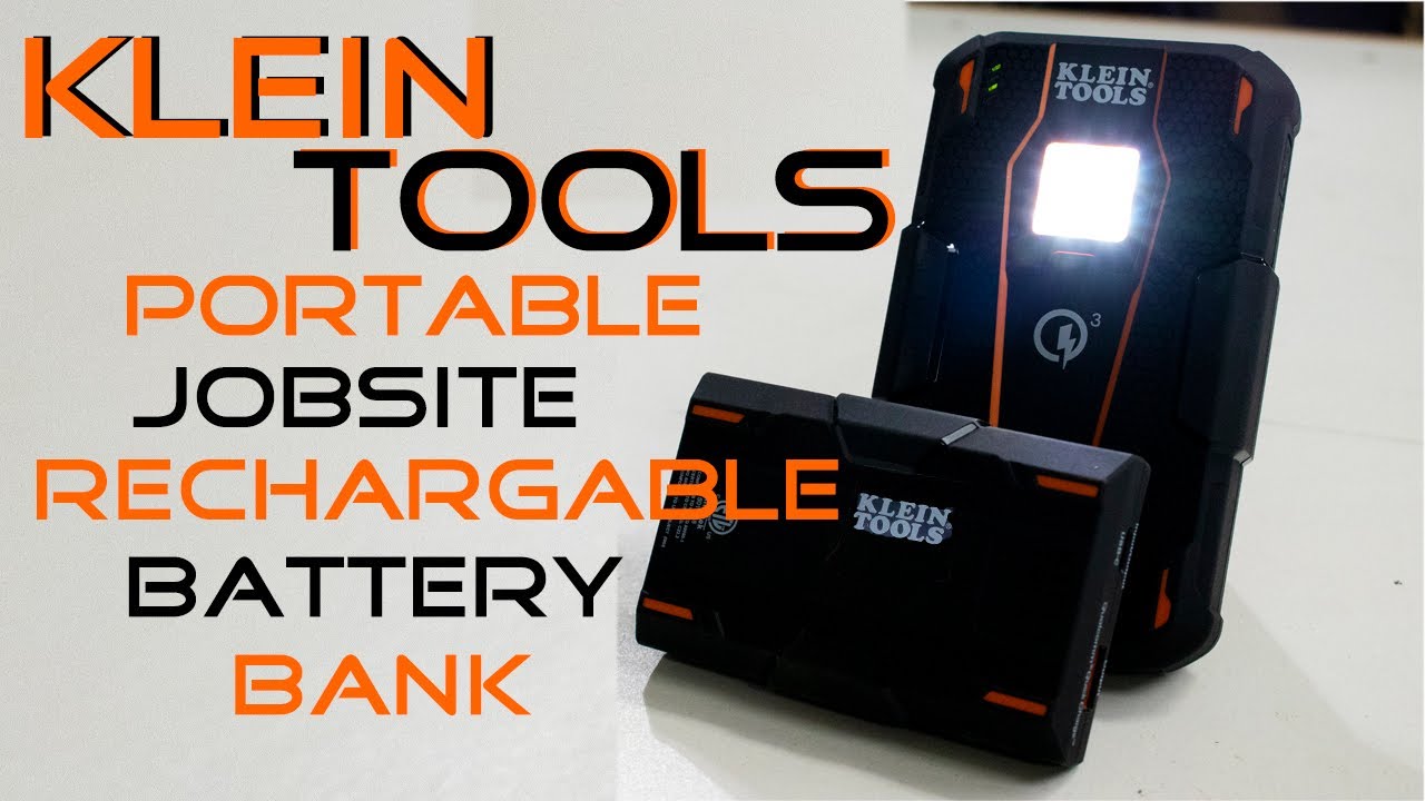 New Klein Tools Portable Jobsite Rechargeable Battery/ Power Bank 2020 ...
