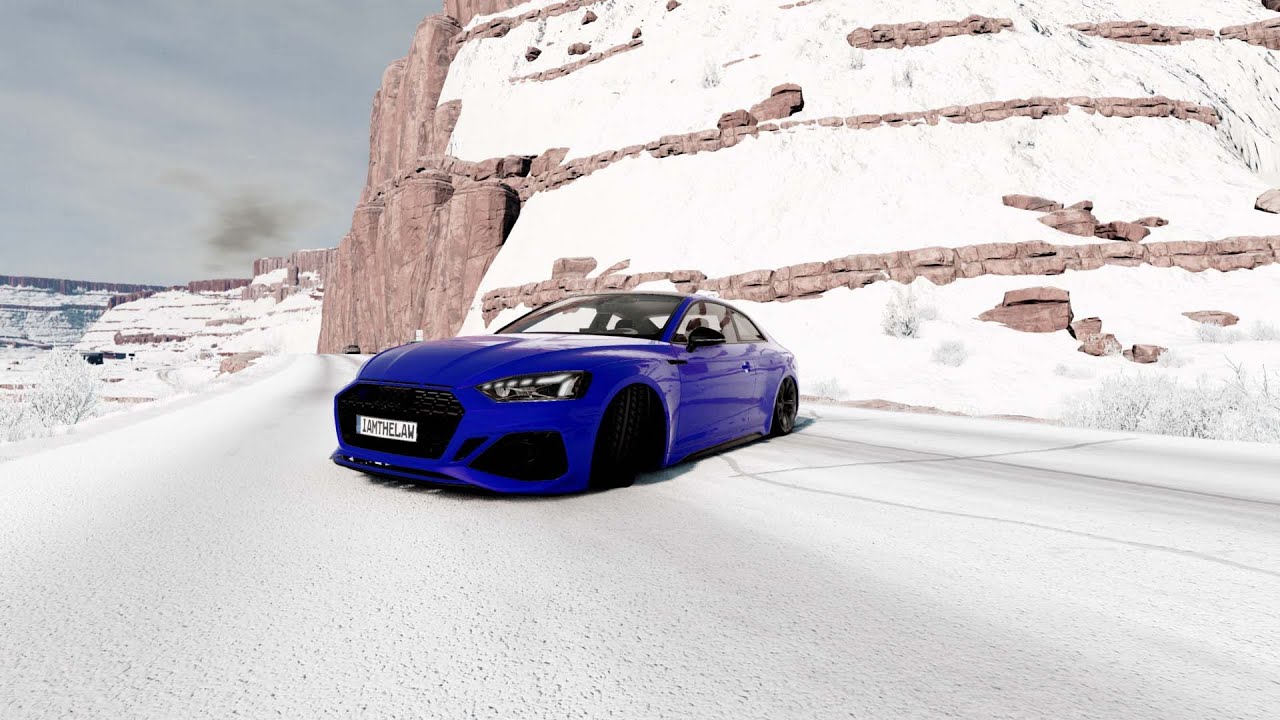Ice Road Crashes - BeamNG DRIVE - YouTube