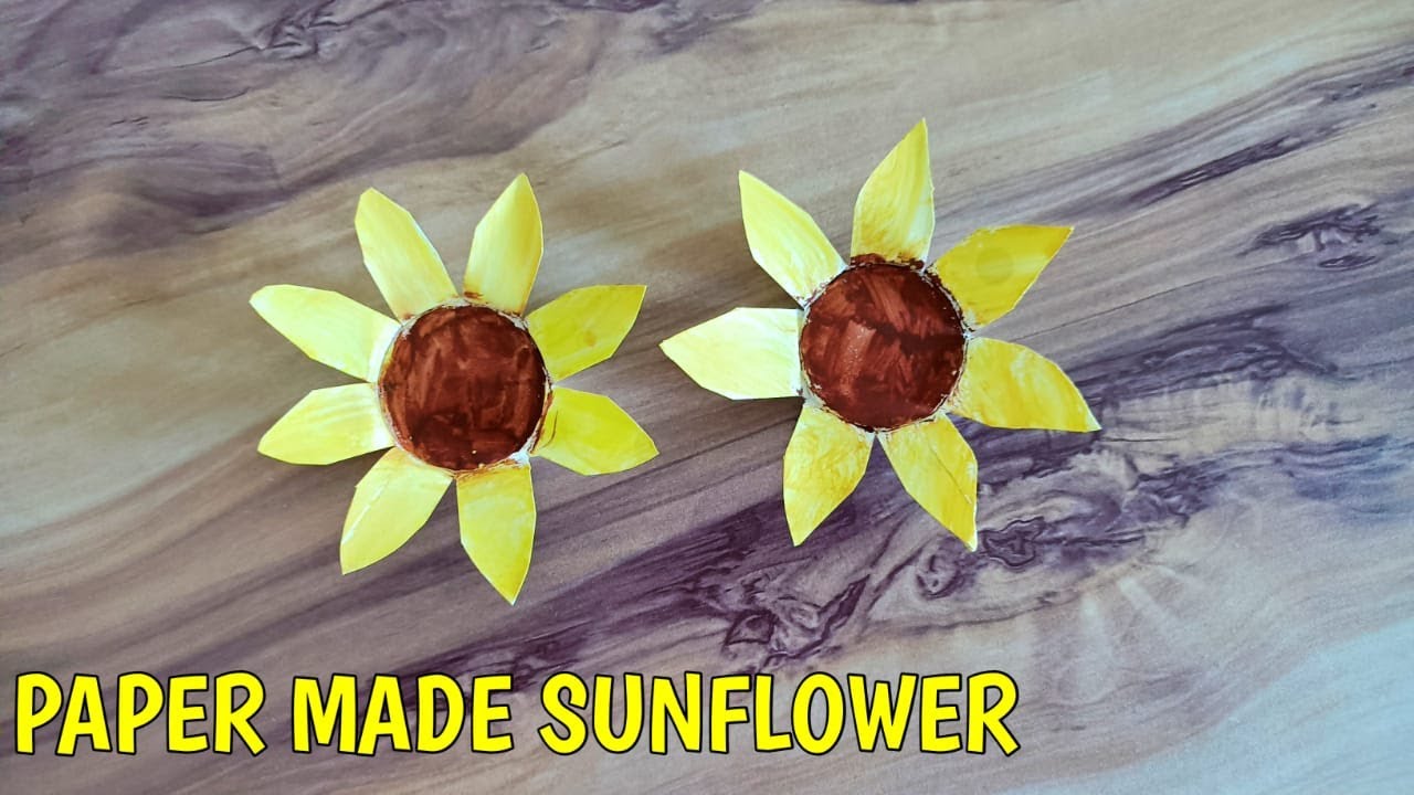 How to make paper cup flower, paper cup sunflower, Techno Arts and ...