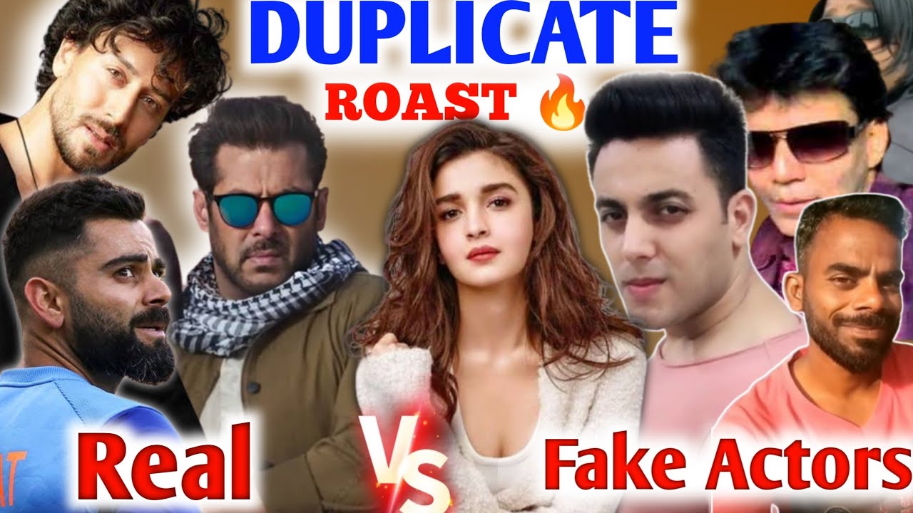FUNNY DUPLICATE BOLLYWOOD STAR ROAST || ROAST FUNNY FAKE ACTORS || See Out - YouTube