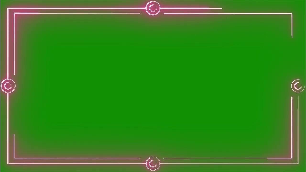 Futuristic Pink Neon Border | 4K Green Screen Overlay | Motion Graphics ...