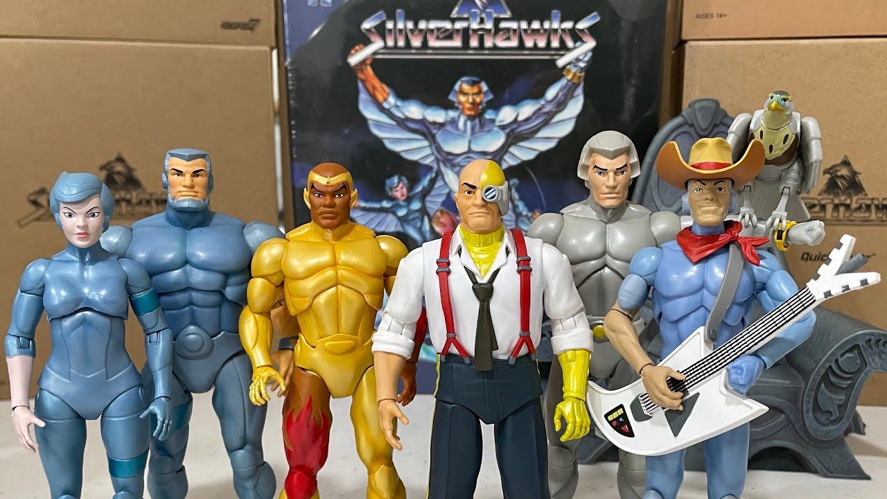 Super 7 Silverhawks Ultimates Wave 3 Commander Stargazer and Hotwing ...