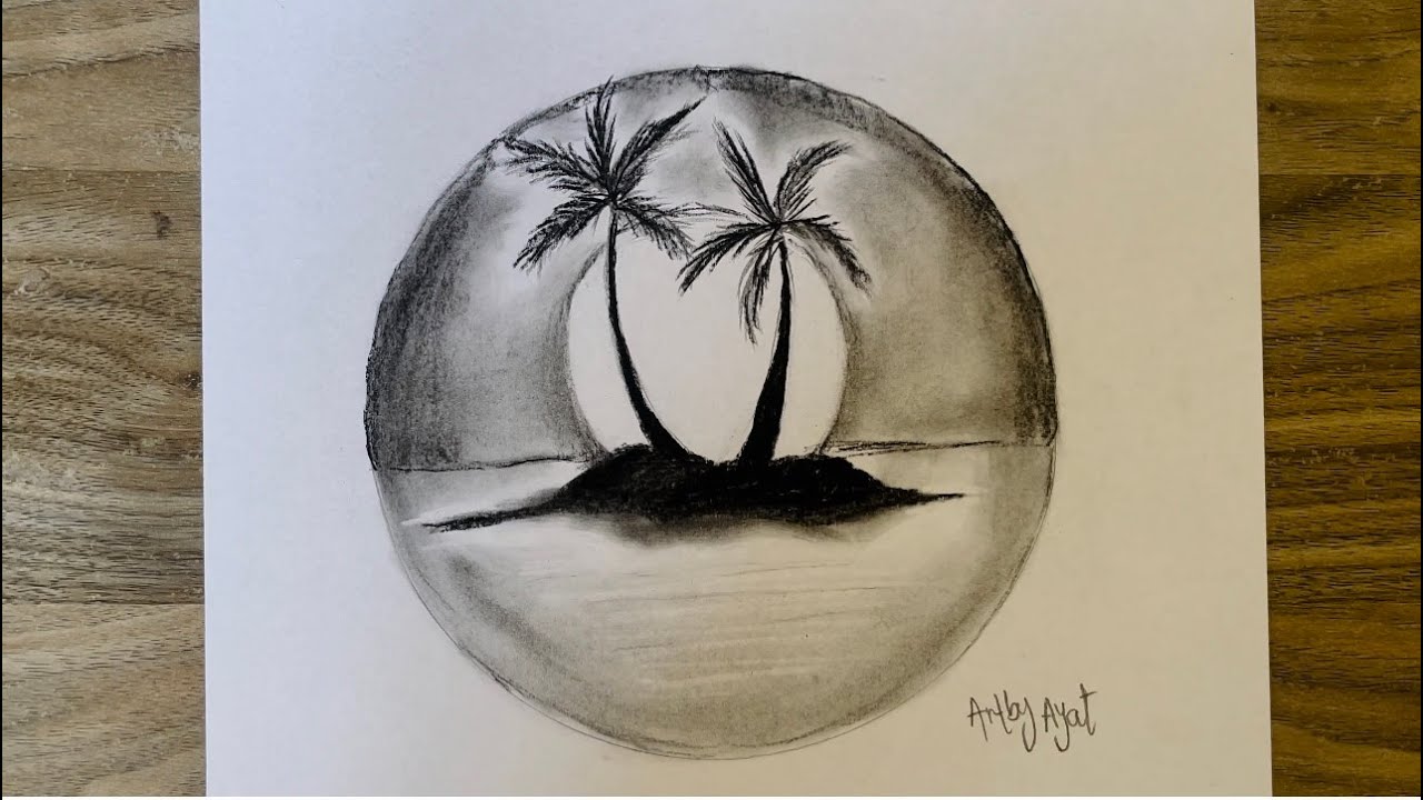 Easy and beautiful drawing for beginners / scenery sketch @Artbyayat ...