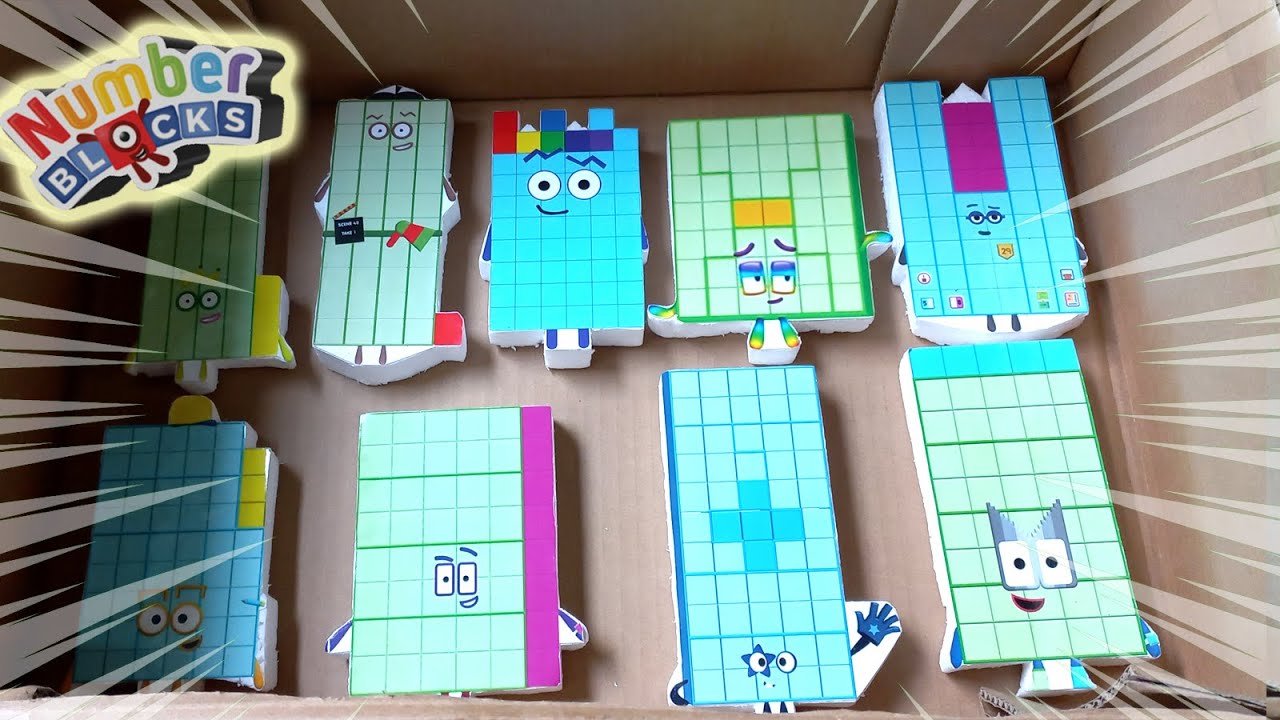 #891 Unlocking BLACK BOX Numberblocks 1-44 Video ASMR Compilation meta ...