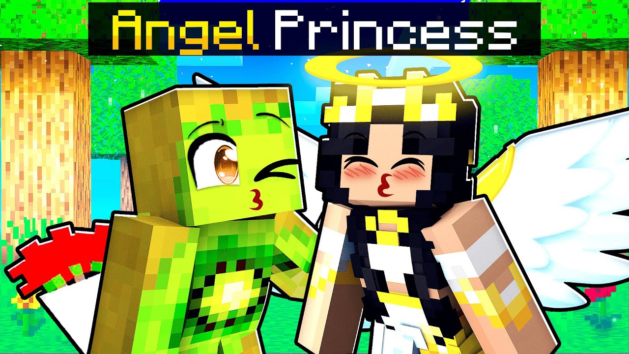 Kisses with the ANGEL PRINCESS on Minecraft! - YouTube