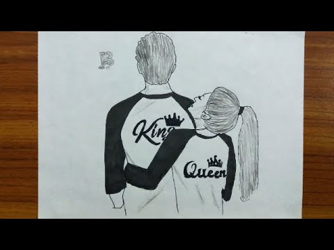 How To Draw A Cute Love Couple - YouTube